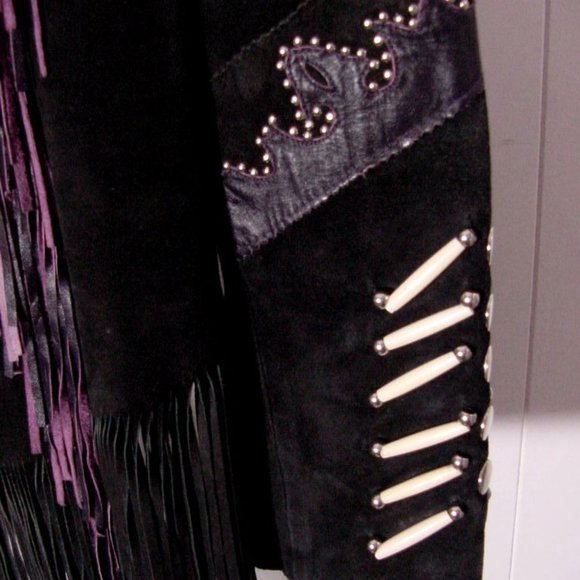Leather Gallery | Jackets & Coats | Vtg Beaded Western Native Womens ...